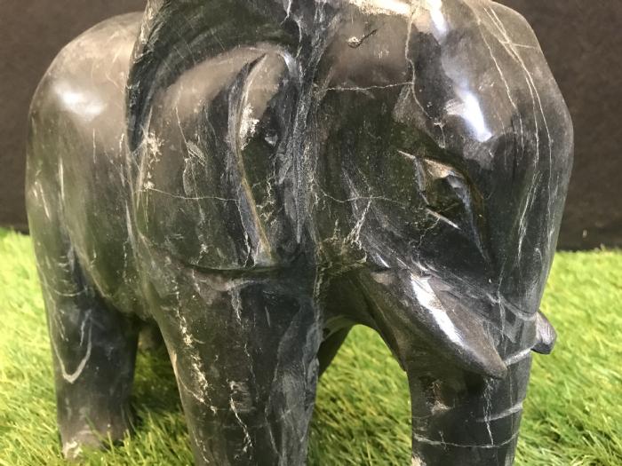 Køb Sort marmor elefant, L. 20 cm Sort sten elefant - Sten og Granit ...