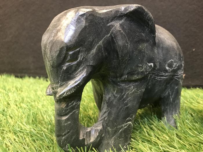 Køb Sort marmor elefant, L. 20 cm Sort sten elefant - Sten og Granit ...