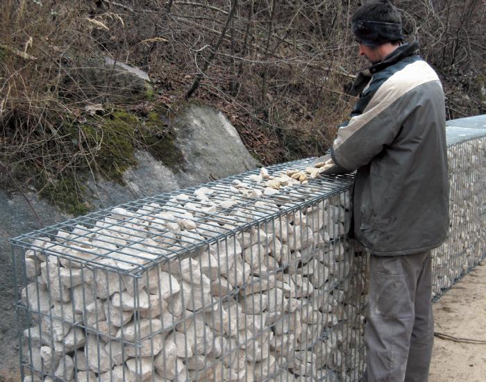 Køb Gabion Tipo 16 stenbox 100 x 25 x 40 cm - Sten og Granit Butikken