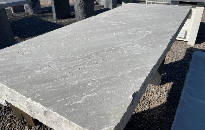 Køb Havemøbelsæt sandsten og corten stål. Varierende farver - Sten og ...