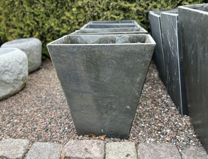 Køb Plantekumme i sort skifer 3 forskellige størrelser - Sten og Granit ...