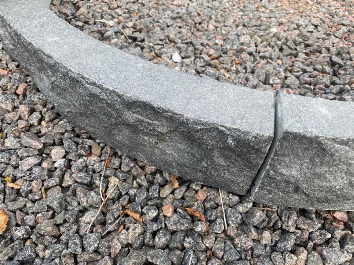 Køb Plantering sort granit Dia 105 cm x 5-6 x H 10 cm - Sten og Granit ...