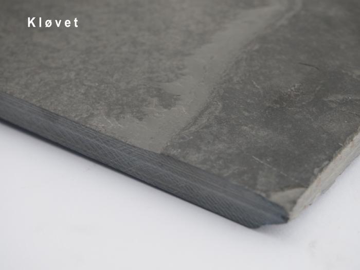 Køb Sålbænk sort skifer - Kløvet 133 x 20 x 1,5-2,5 - Sten og Granit ...