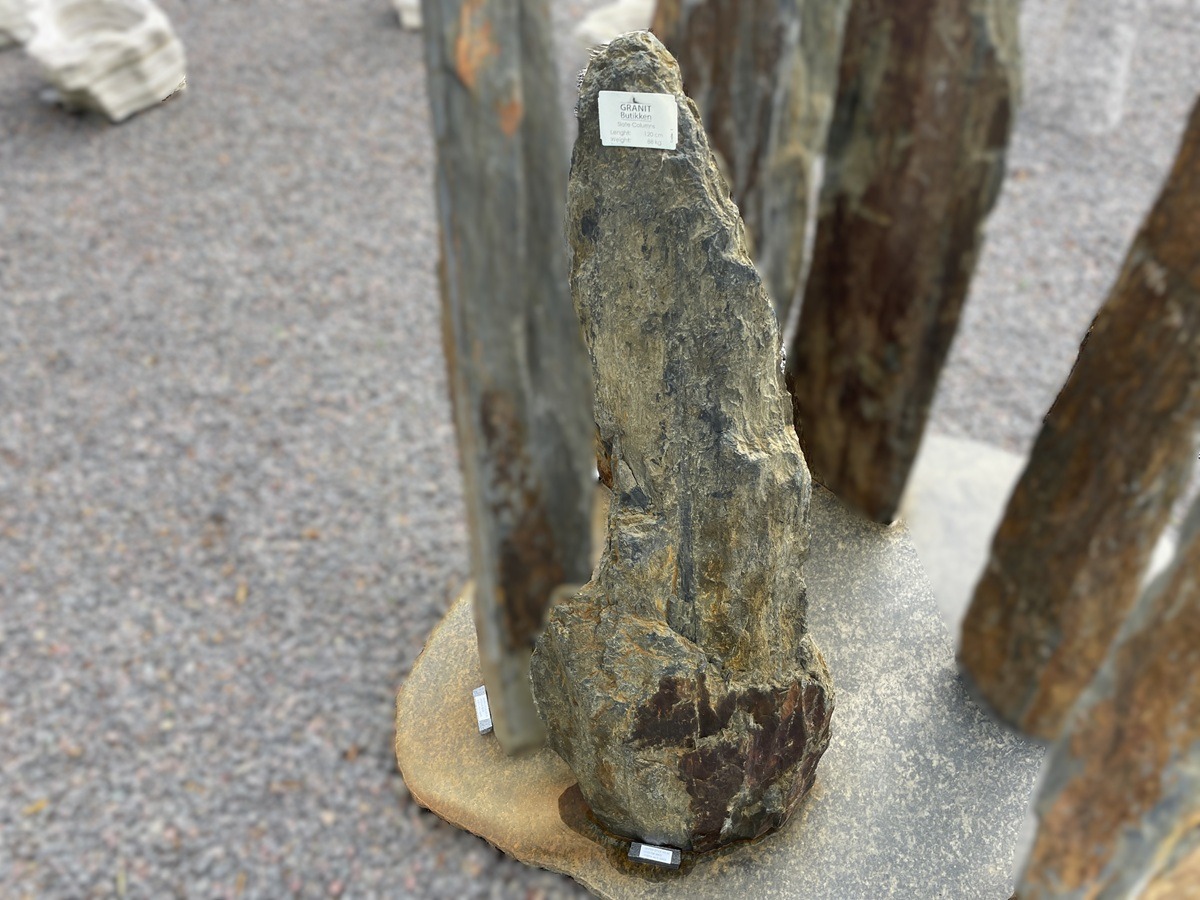 Køb Skifer søjle natur nr. 44 Højde ca. 120 cm - 88 kg - Sten og Granit ...