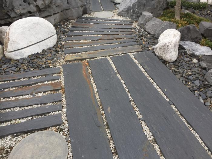 Køb Skifersvelle i sort skifer 120 x 30 x 3-4 cm - Sten og Granit Butikken