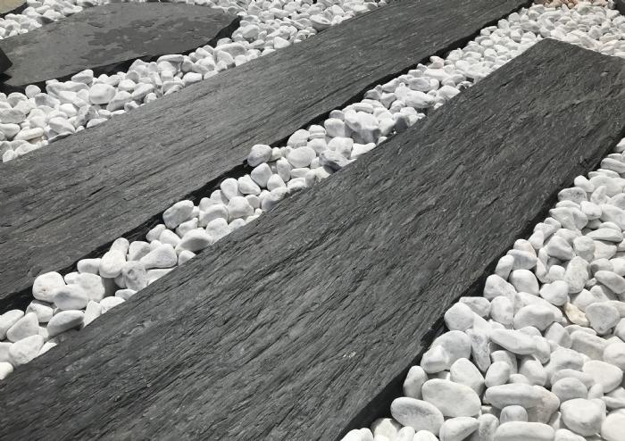 Køb Skifersvelle i sort skifer 150 x 25 x 4-6 cm - Trædesten i granit ...