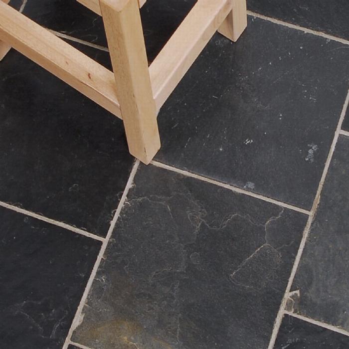 Køb Skiferfliser - Sort, kløvet 30 x 60 x 1,0-1,5 cm - Granitfliser til ...