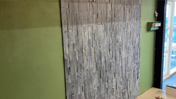 Køb Skifer vægpanel - Sort skifer 15 x 60 x 1,0-1,5 cm. - Sten og ...