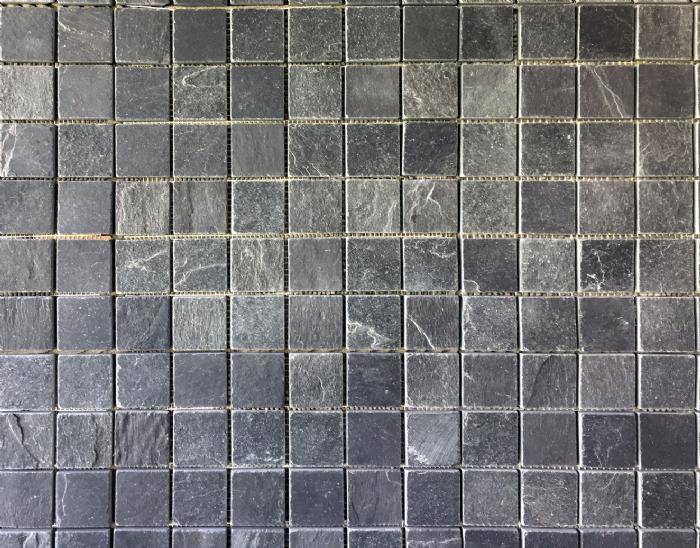 Køb Sort skifer på net 4,8 x 4,8 x 1,0-1,2 cm - Pr m2 - Granitfliser ...